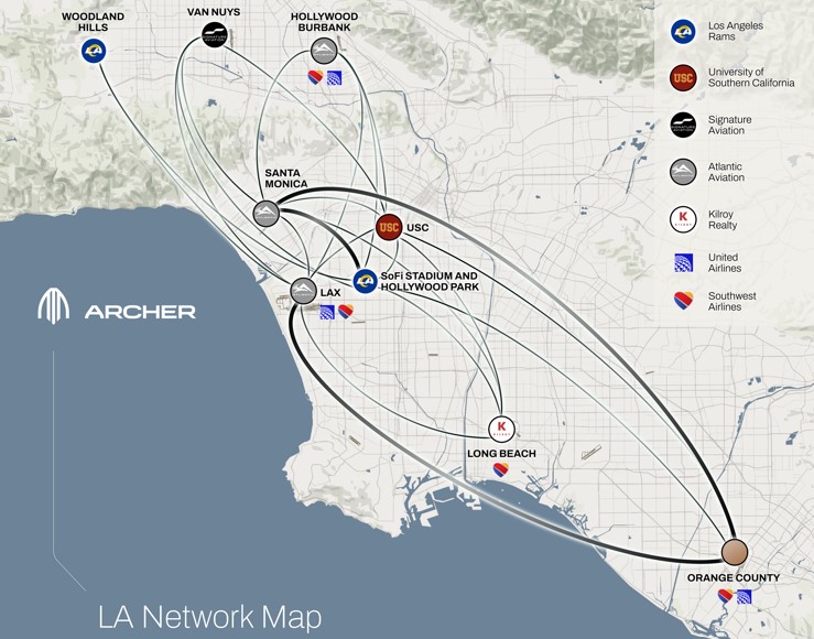 Archer announces its Los Angeles air mobility network – targets 2026 ...
