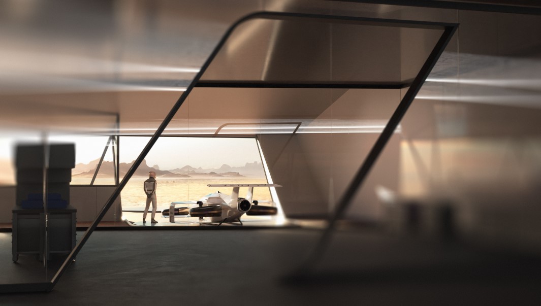 HOK develops immersive vertiport/spectator space for Airspeeder eVTOL races
